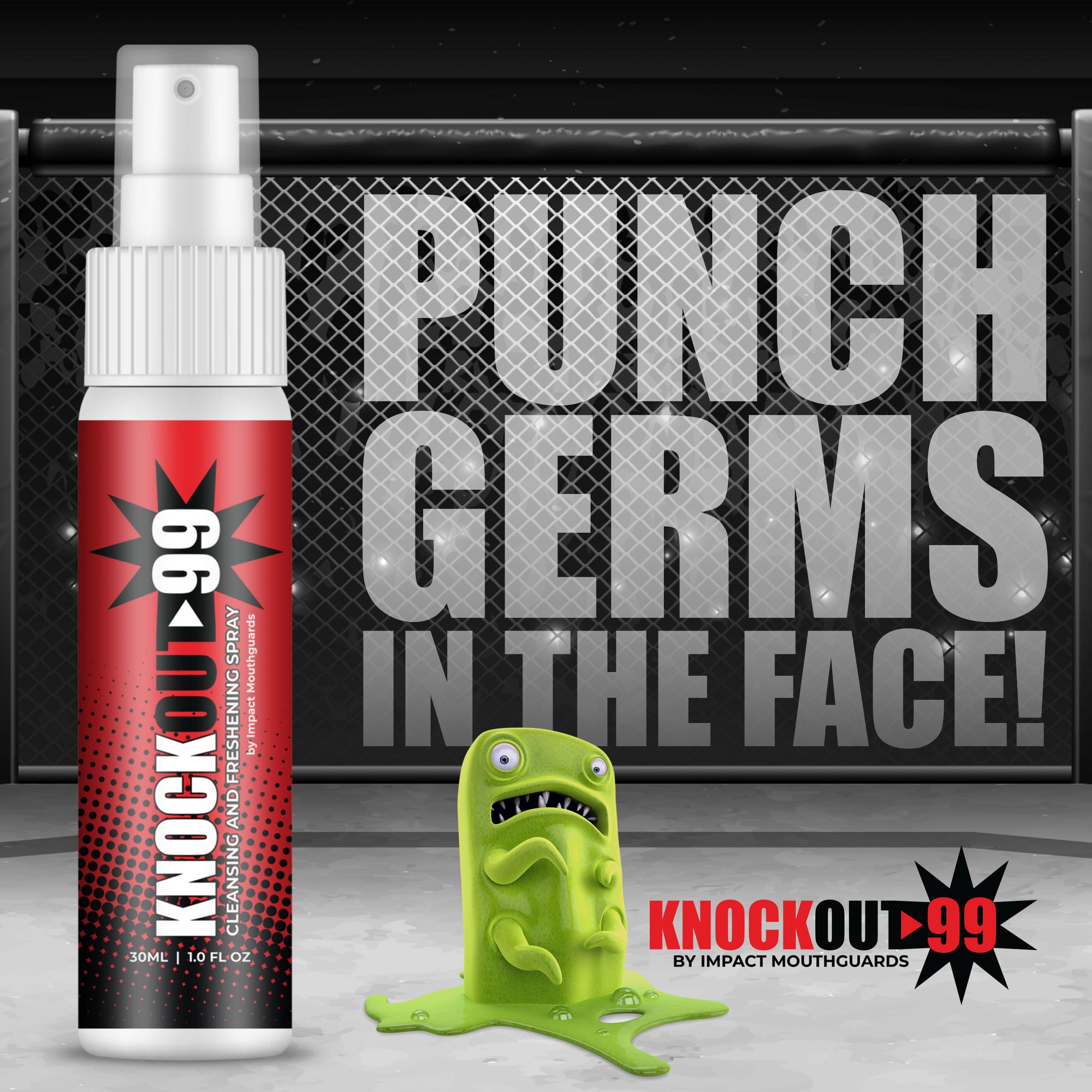 KnockOut99® Cleansing Spray - Impact Mouthguards